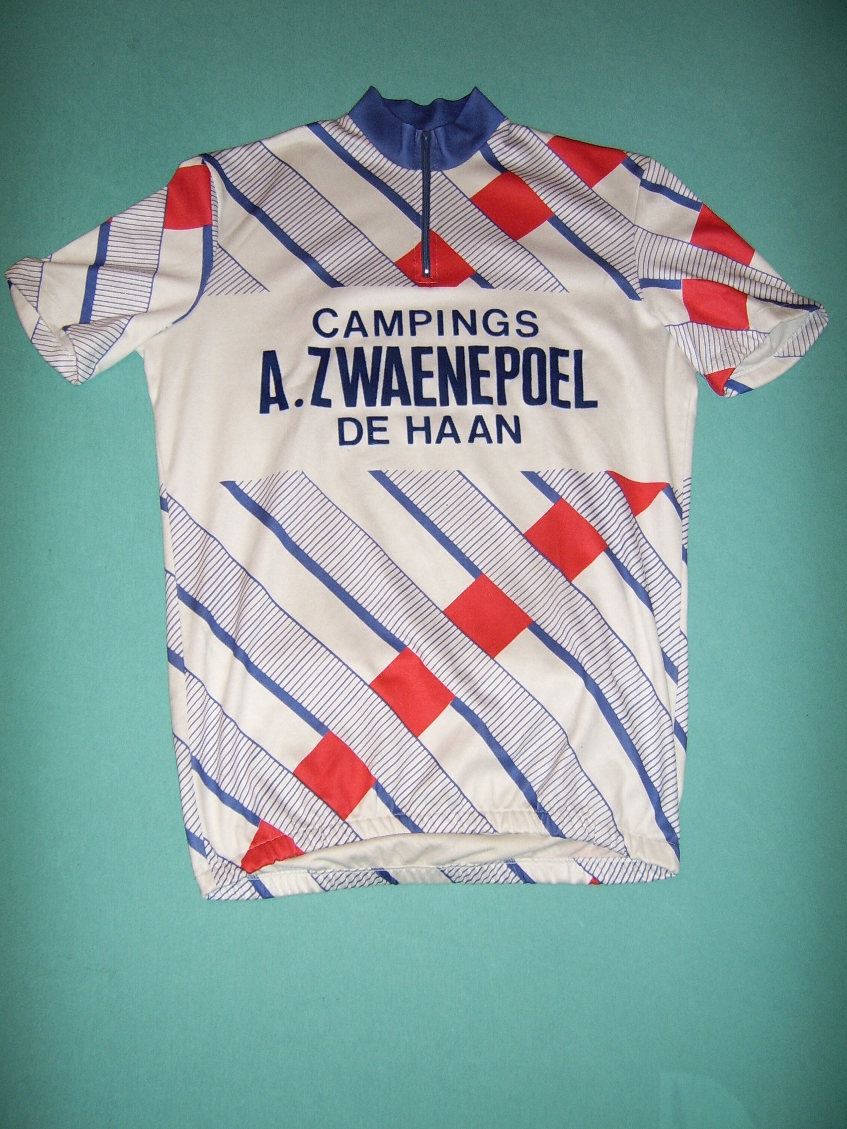 ZWAENEPOEL CAMPINGS DE HAAN 1990 CYCLING SHIRT - Ton Merckx Cycling ...
