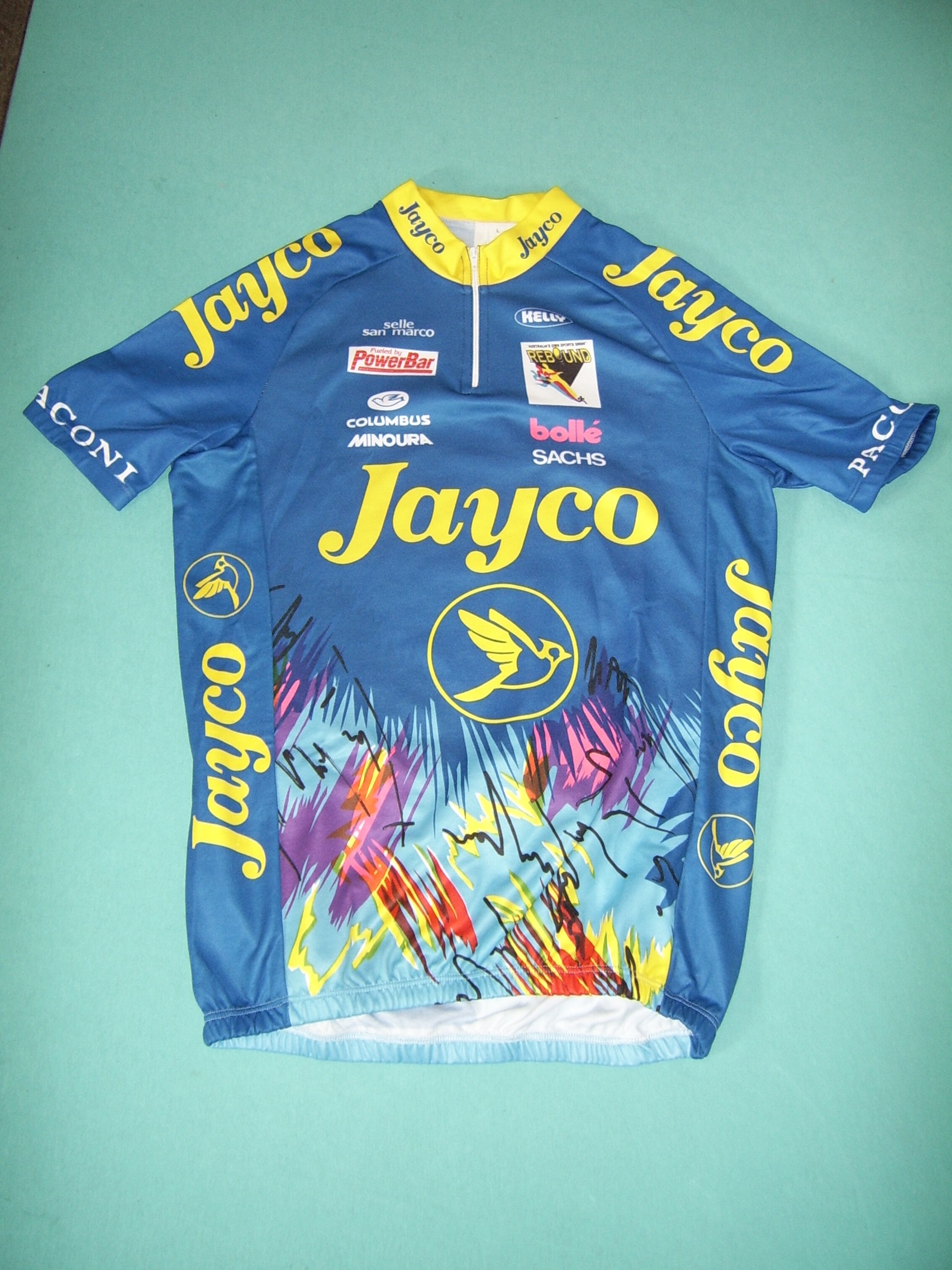 JAYCO (a) CARAVANS 1993/1994 WIELERSHIRT - Ton Merckx Wielershirts ...